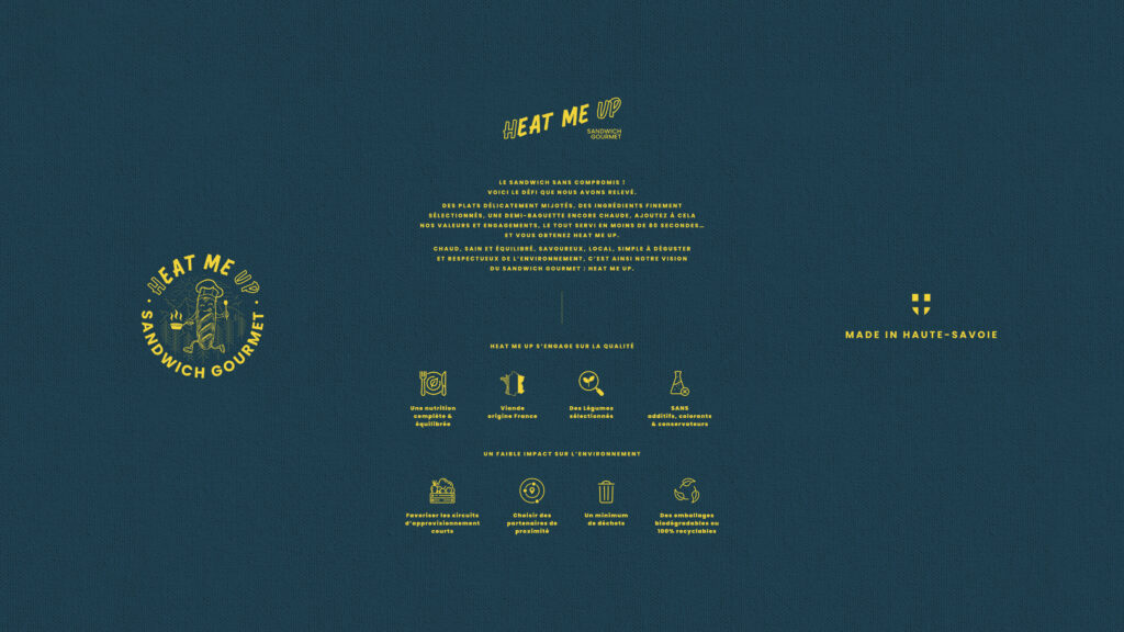 Identité visuelle Heat Me Up – Branding food & direction artistique